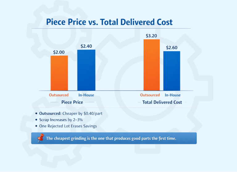 In-House Grinding vs Outsourcing: Cost, Quality, and Risk